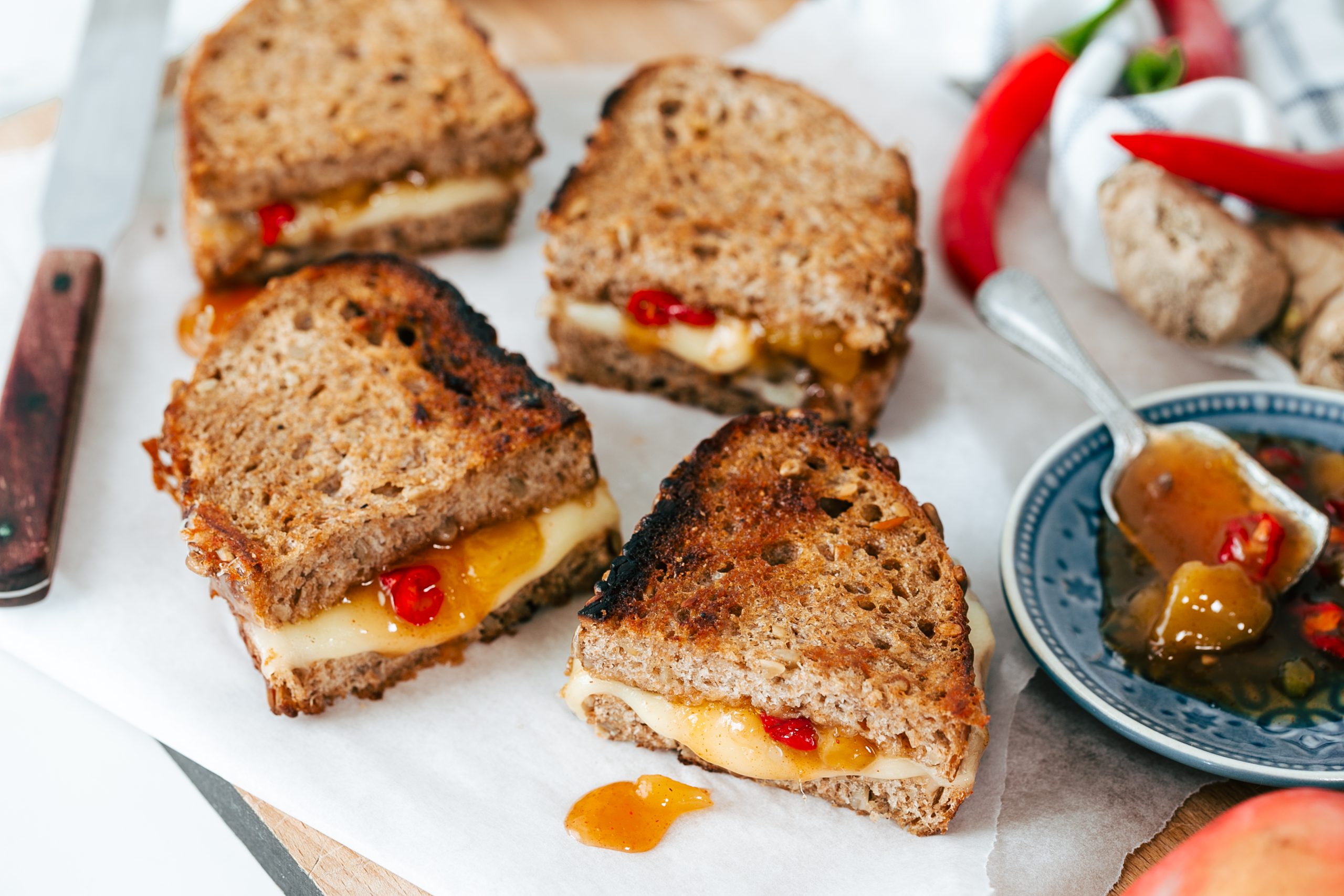 DIY mango chutney toastie - WildWestLand